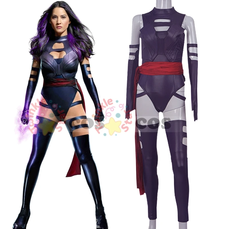 2017 X Men Apocalypse Psylocke cosplay Costume for women sexy adult Revanche Psylocke costume ...