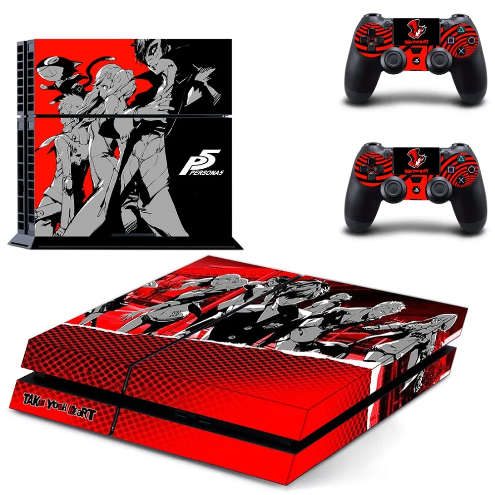 Persona 5 Skin Sticker for Playstation 4 Console and Controllers ...