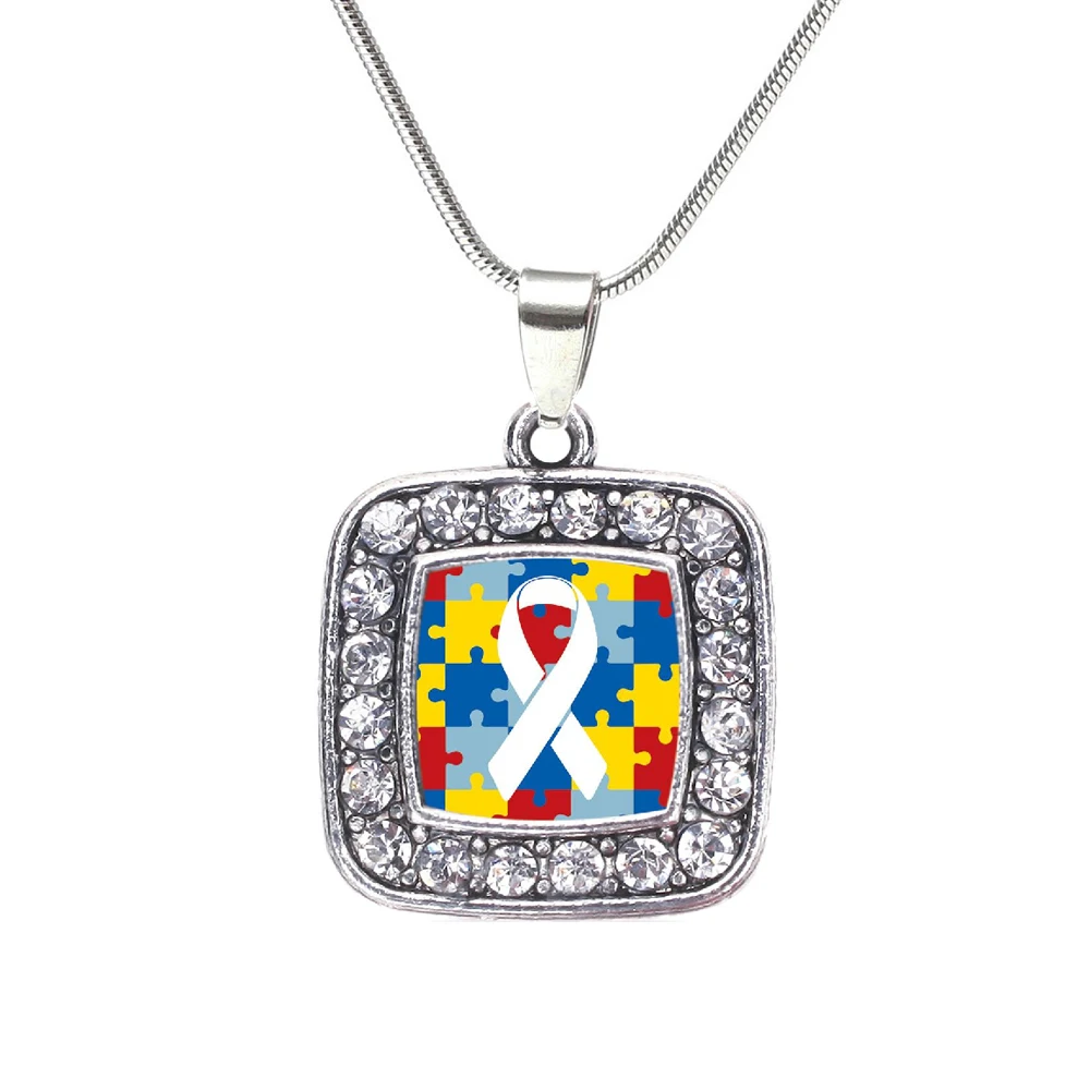 Dropshipping-Fashion-Alloy-Rhodium-Plated-Crystal-Square-Ribbon ...