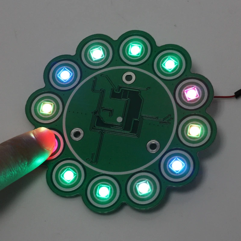 Monday Kids Capacitive Touch Button RGB Full Color LED Flow Lamp Module ...