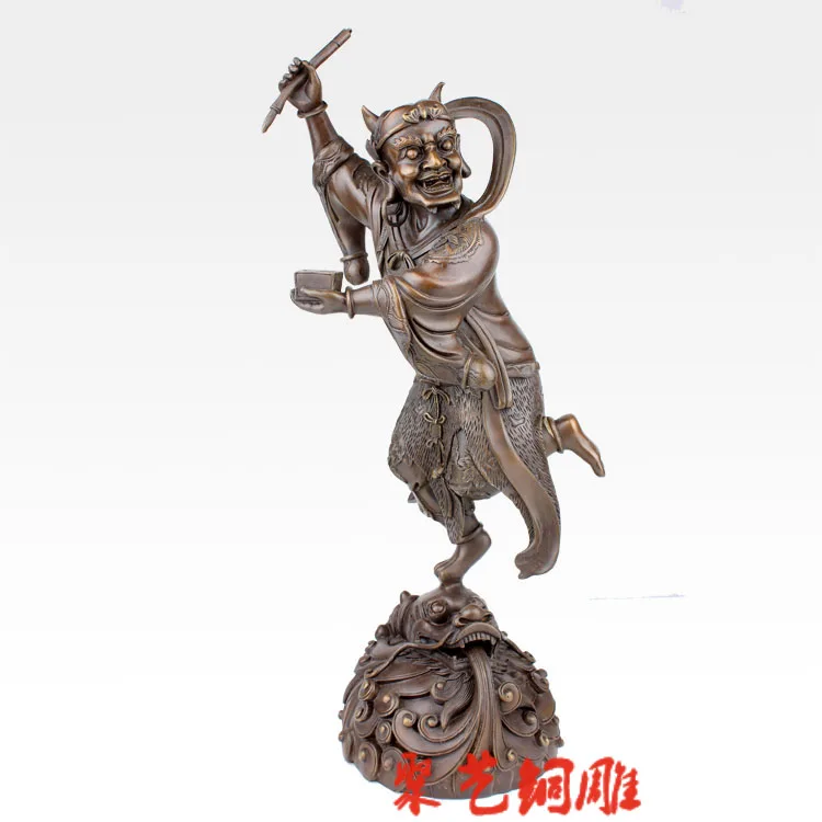 A large copper Kuixing point bucket Kuixing kicked the bucket top ...