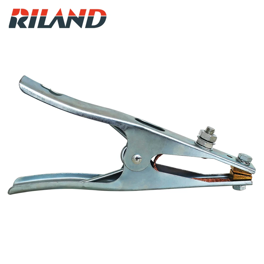 RILAND 500A Earth Clamp Spring Loaded Ground Clamp for Welding Machines ...