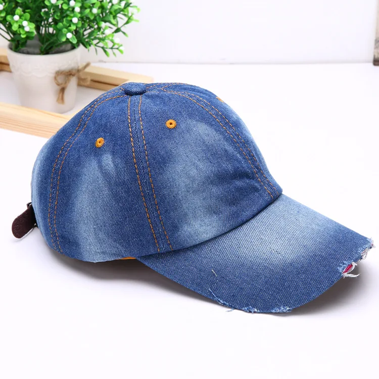 Limited Adult Cotton Denim Baseball Cap Fashion Brand New Women Men