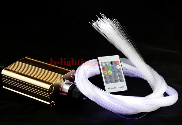 DIY optic fiber light kit 25W led light box +150pcsx1mmx5m optical ...