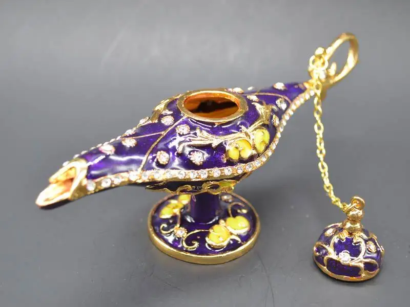 בקבוקים, צנצנות ותיבות - QIFU Beautiful Purple Gold-plating Magic Genie ...