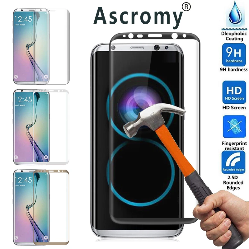 Buy Ascromy 3d Curved Full Screen Cover Tempered Glass
