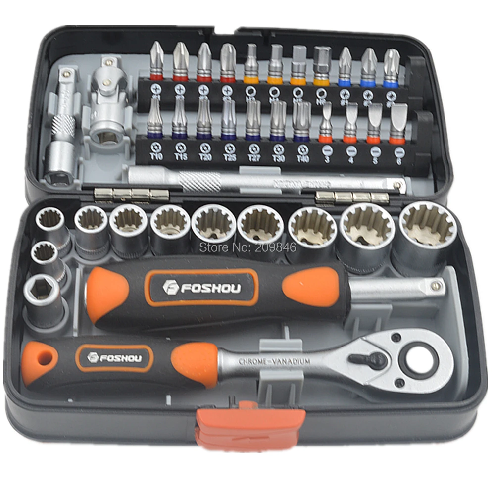 P073 FOSHOU FS 38 38PCS Industrial Mini socket ratchet wrench set 1/4 ... P073 FOSHOU FS 38 38PCS Industrial Mini socket ratchet wrench set 1/4 ...