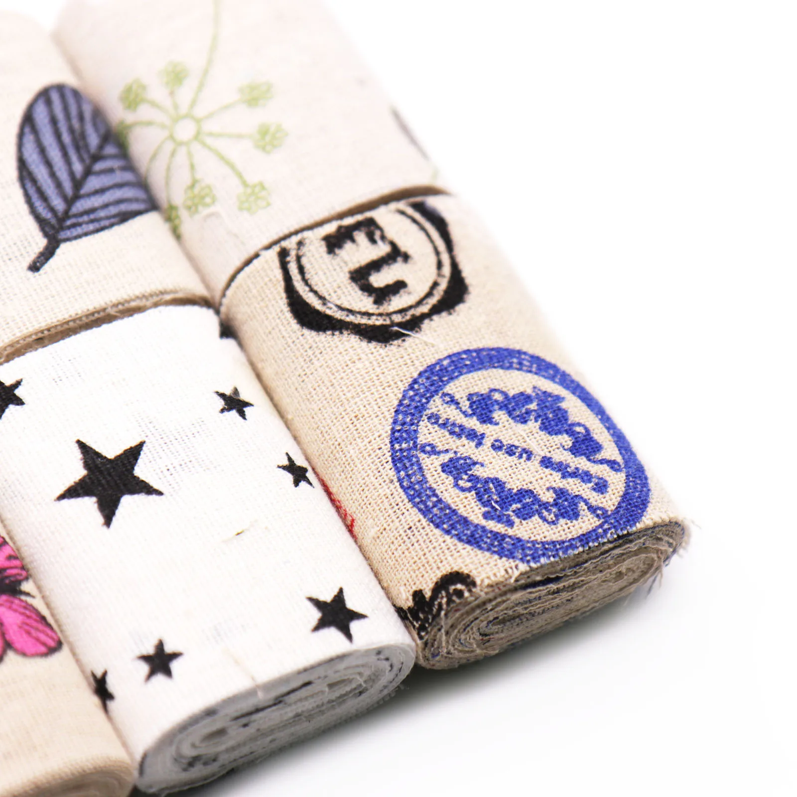 Poster -Ruban en dentelle de coton imprimé, 6.5cm x 2m, multi design ...