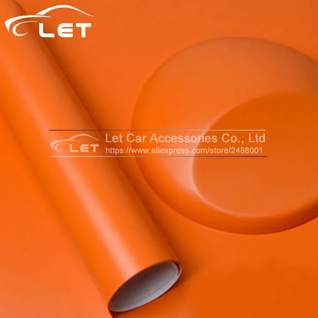 152x30CM-Orange-matt-matte-Vinyl-Car-Decal-Wrap-Sticker-Glossy-Film ...