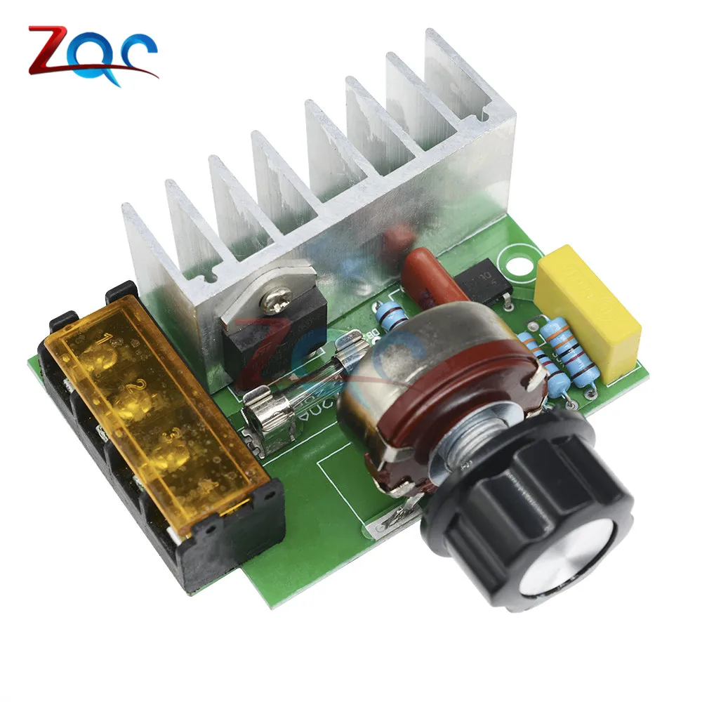 4000w 0-220v Ac Scr Electric Voltage Regulator Motor Speed Controller ...