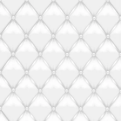 White Tufted Wallpaper