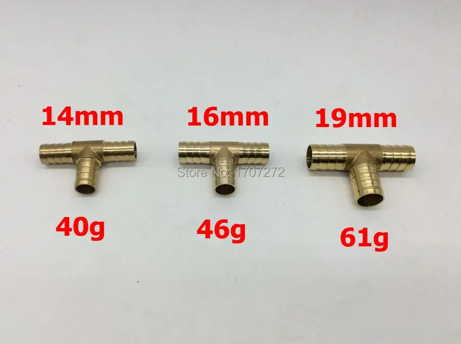 Free Shopping Copper Pipe Fitting 3-way T Type Quick Connector Pagoda ...