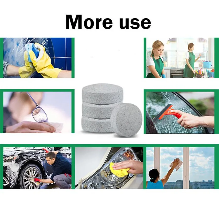 Car Window Clean Concentrated Effervescent Tablets 6pcs Auto Car ...