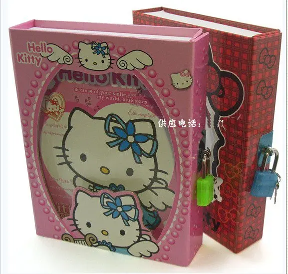Girls,Lock Your Secrets Lovely Hello Kitty Notebook With Lock,High ...