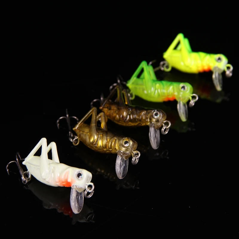 fake locust transparent fishing lure hard plastic artificial bait with ...