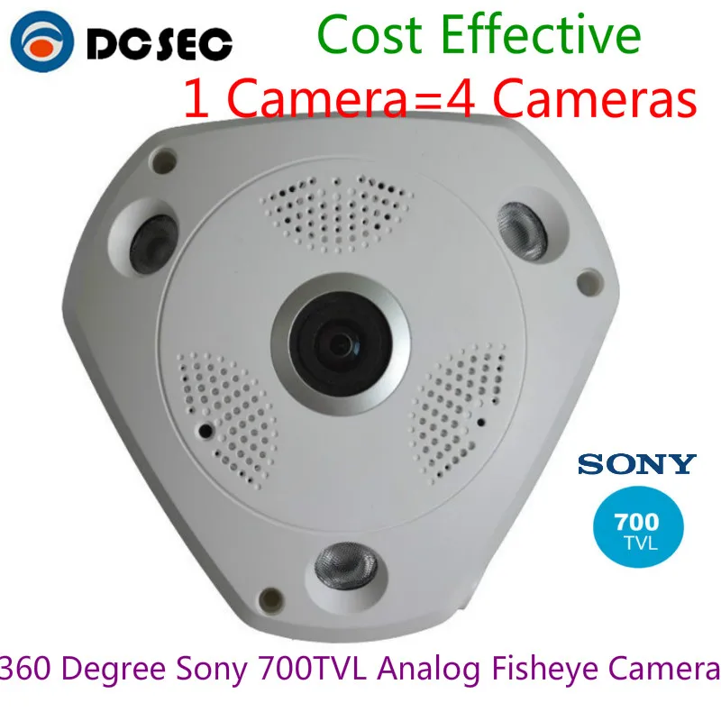 Sony 960H CCD CCTV 360 Degree Wide Angle View Analog CCTV Fisheye Lens ...