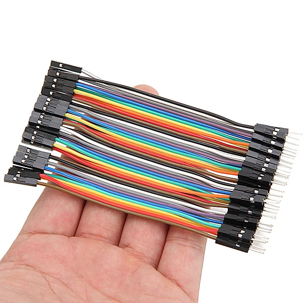HOT 40Pcs 10cm Male To Female cable line Jumper Connector Breadboard ...