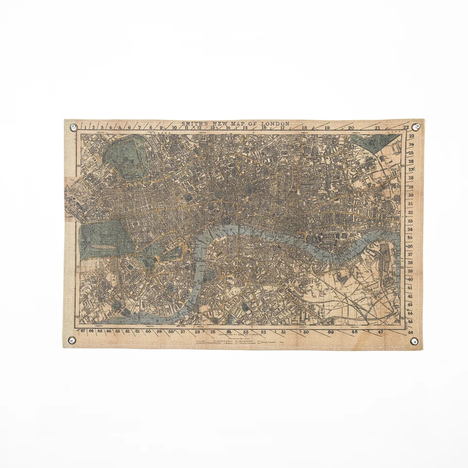 Home Decoration Vintage Map Paintings Map Wall Painting Pictures Art ...