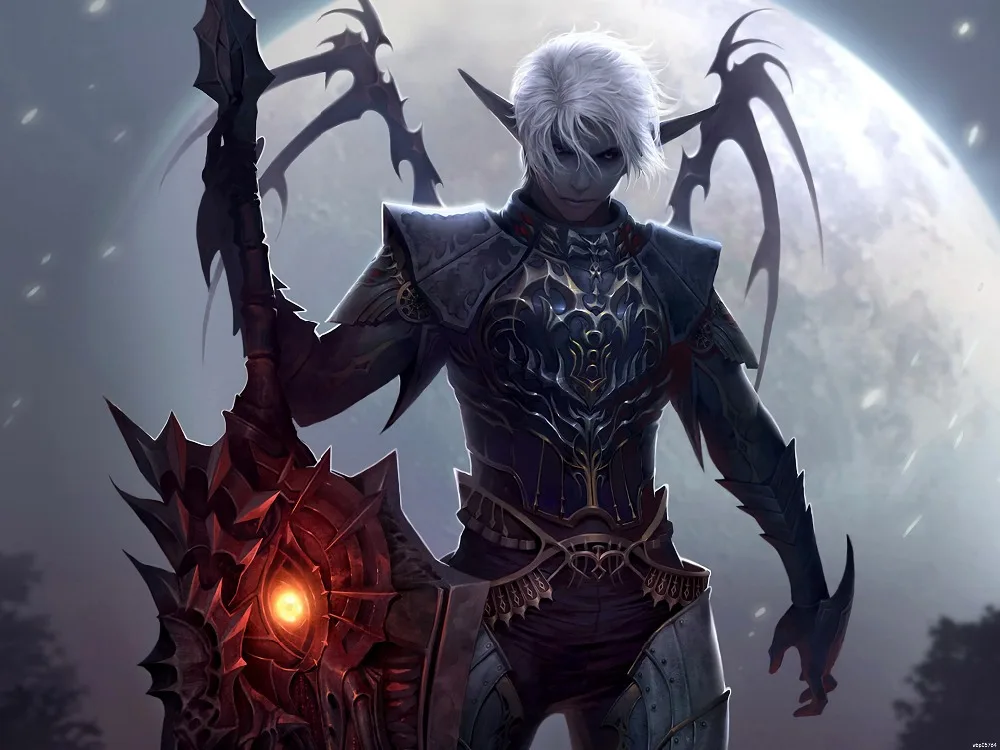 Lineage-2-Dark-Elf-MMORPG-Art-wall-print-poster-24-x32-wbp05764.jpg