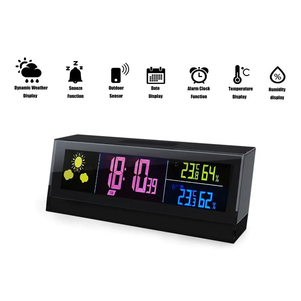 Creative Haptime Wireless Cube Weather Station With RF Remote Sensor ...