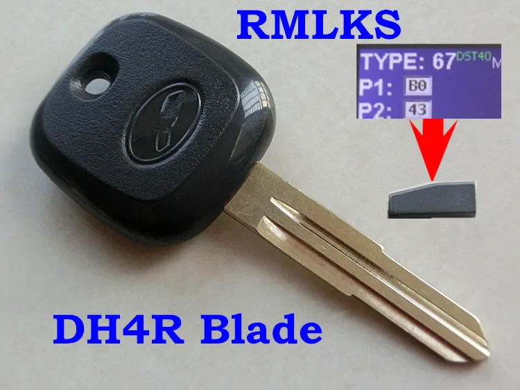 Replacement Transponder Car Key With 4d67 Chip For Daihatsu Charade ...