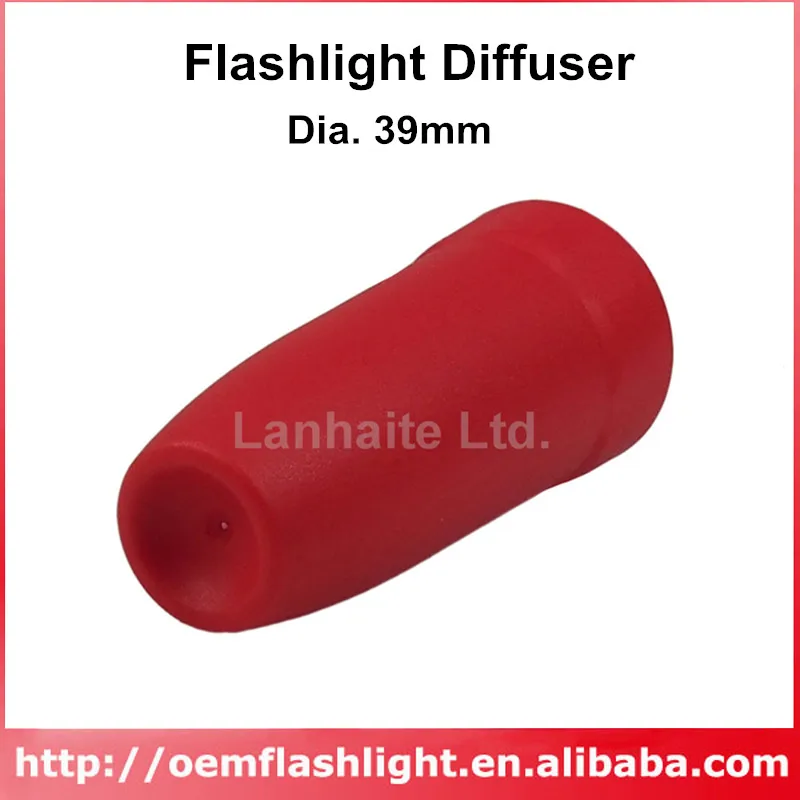 Difusor de linterna D39, color rojo, diámetro interior 35mm)|flashlight ...