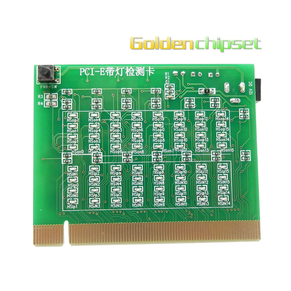 PCI E 16X 슬롯 테스터 PCI Express 테스트 카드 마더 보드 용, 개방 회로 또는 단락 진단, LED 표시기 포함 ...