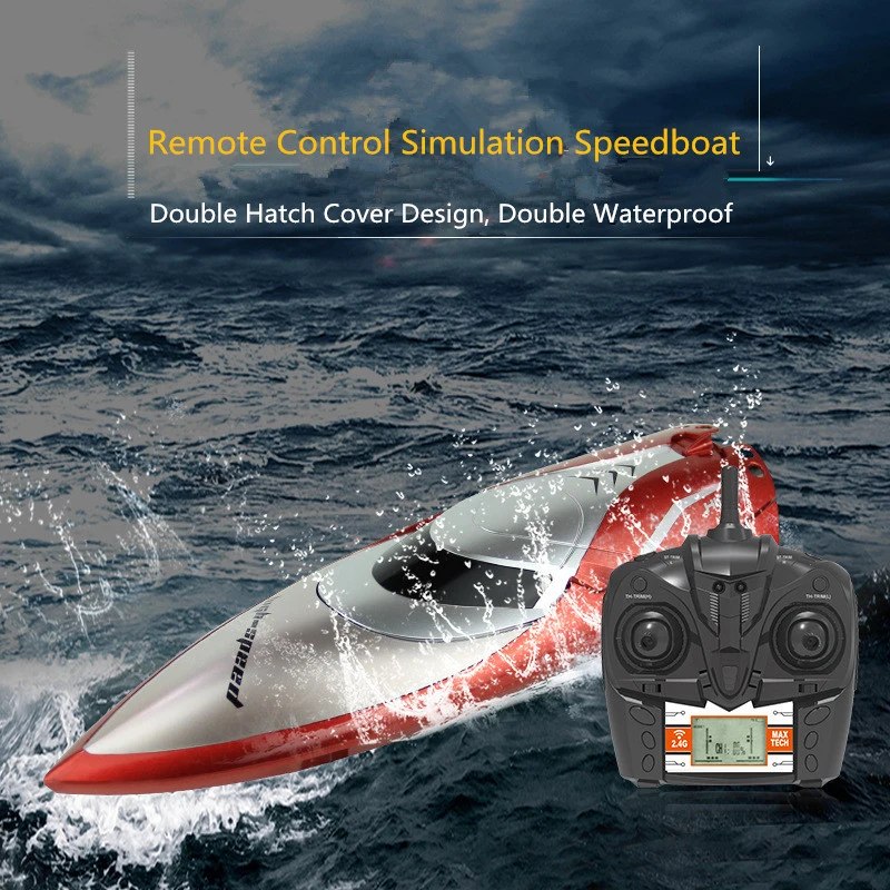 High-Speed-Boat-180-Degree-Flip-Remote-Control-Boat-4CH-Racing ...