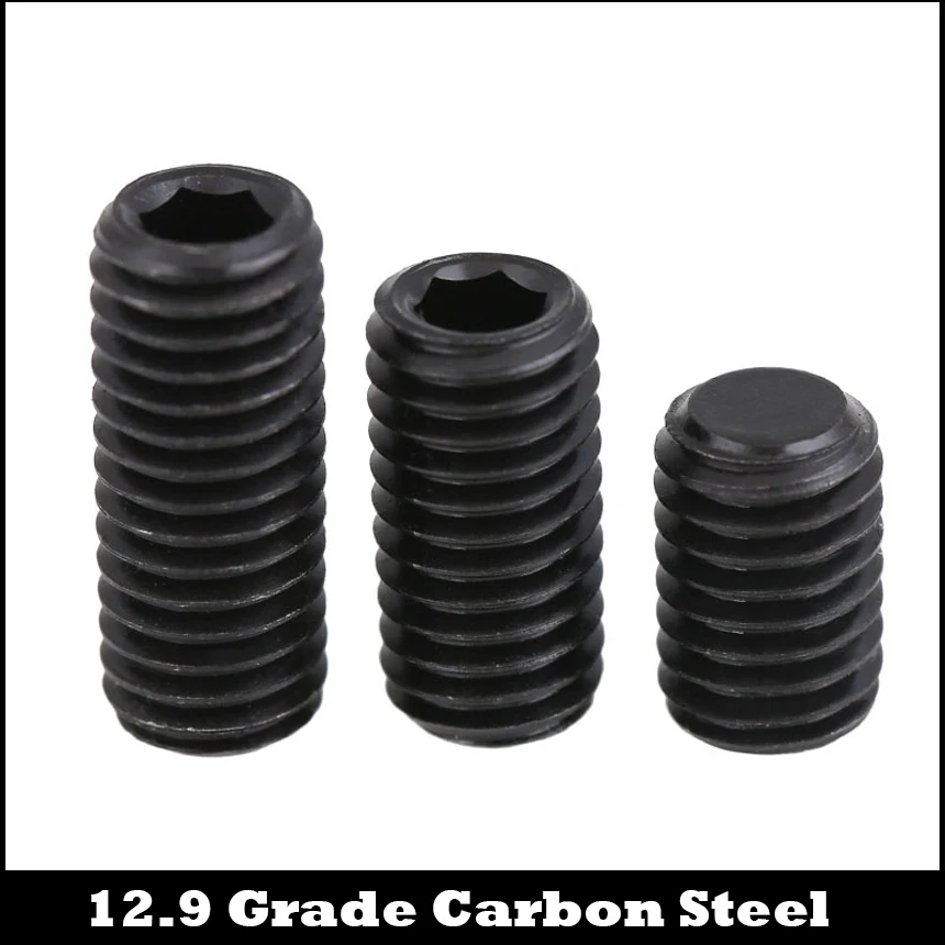 M10 M10*25/30 M10x25/30 12.9 Grade Carbon Steel Grub Allen Head Hex ...