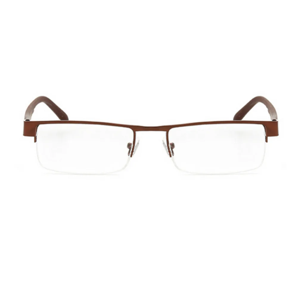 Semi Rimless Rectangle Reading Glasses Metal Rectangular Reading ...