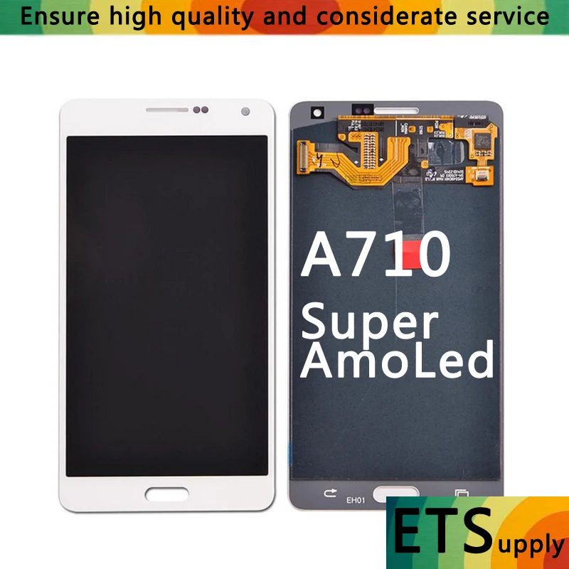Super AMOLED For SAMSUNG GALAXY A7 2016 A710 LCD Display Touch Screen ...