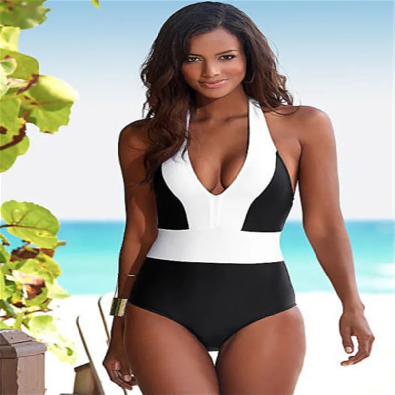 Blackladies Brazilian One Piece Swimsuit Push Up Padding Swimwear Women