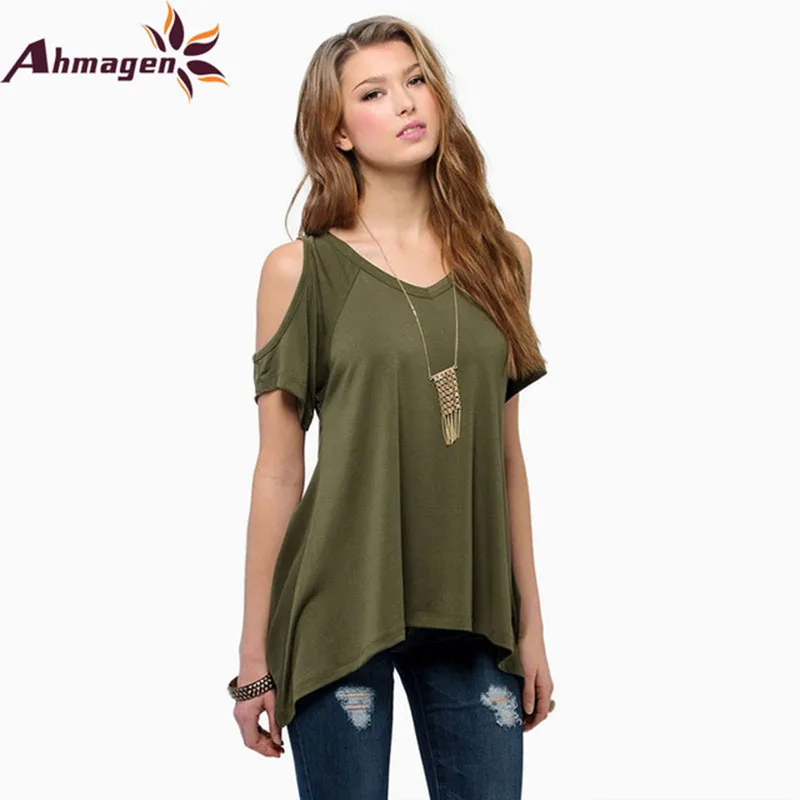 Ahmagen Mulheres Partes Superiores Das Senhoras Do Verão T Camisas De
