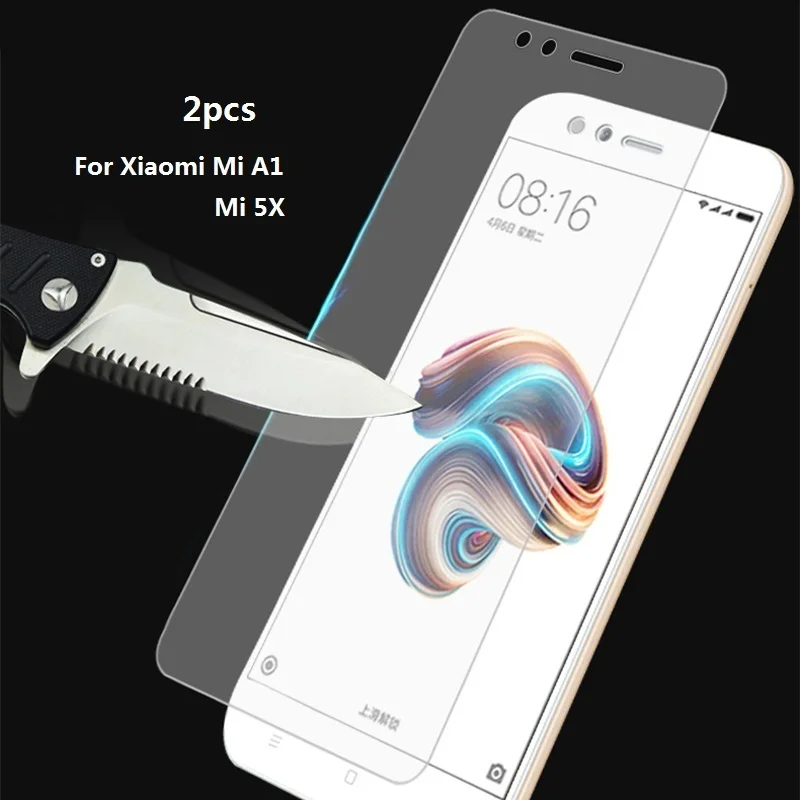 2pcs Tempered Glass For Xiaomi Mi A1 Protective Glass For Xiaomi Mi A1 ...