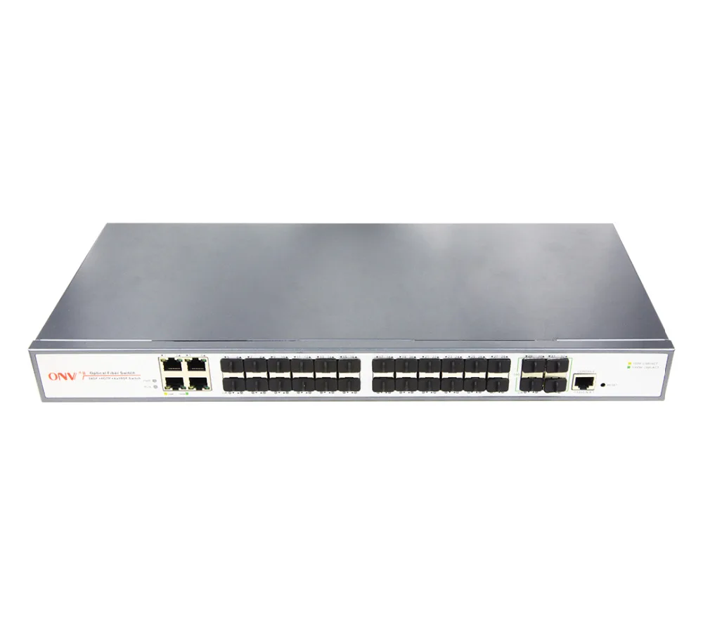 32 Port Full Gigabit Managed Switch 24x Gigabit SFP Optical Ports + 4x ...