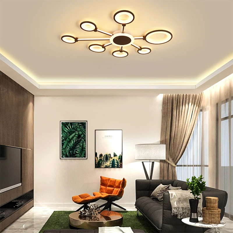 Hot led Chandelier For Living Room Bedroom Study Room Coffee Finished ...