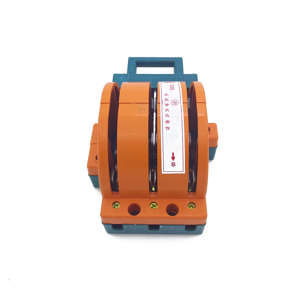 AC380V63A Heavy Duty Three Poles Double Throw Knife Disconnect Switch ...