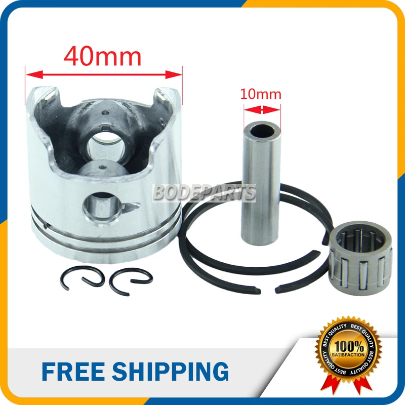 44mm Cyinder Piston kit set For 49cc 2 stroke engine Mini Moto Dirt ATV ...