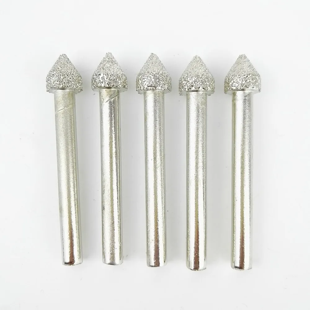 DIATOOL-17-5pcs-Diamond-Grinding-Bits-Cone-Mounted-Points-Vaccum-Brazed ...