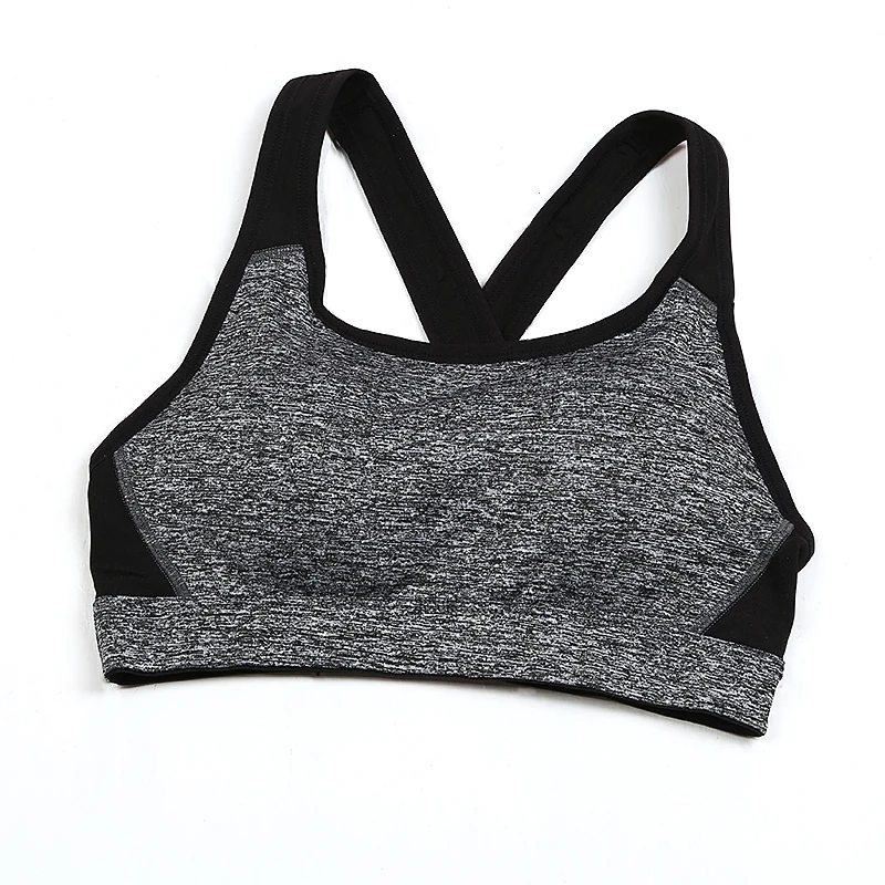 Cross Back Straps Sports Bra Women Jogging Push Up Shockproof Yoga Bras
