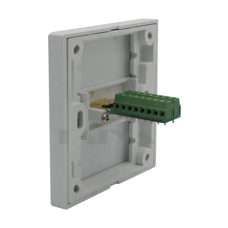 HDMI wall plate with 2 raws back side screw connectors