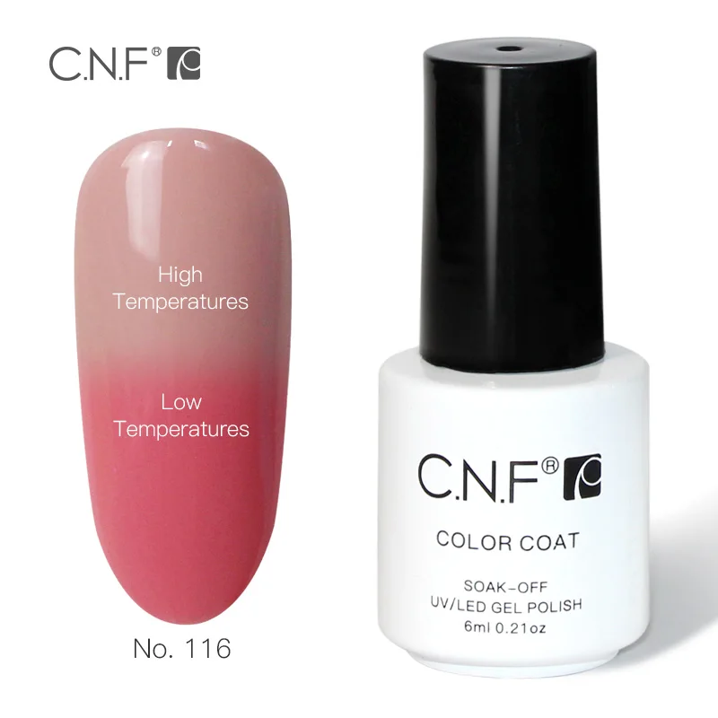 CNF 젤 매니큐어 온도 색상 변경 젤 칠기 의해 경화 Uv 주도 네일 램프 C.N.F 컬러 번호 116 # 높은 품질의 네일 ...