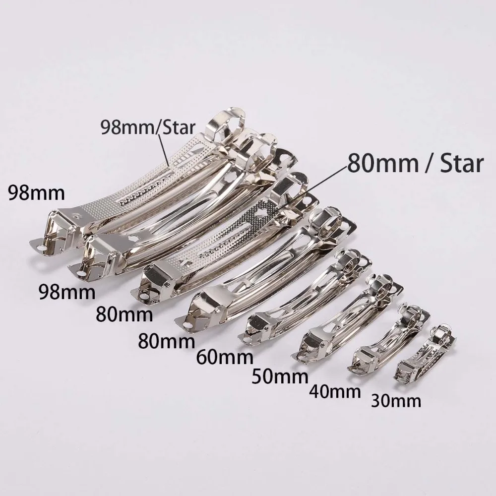 Make Clipart french Barrette Style Hair Clips 10pcs Zinc Alloy Spring Hairpins For Diy Jewelry