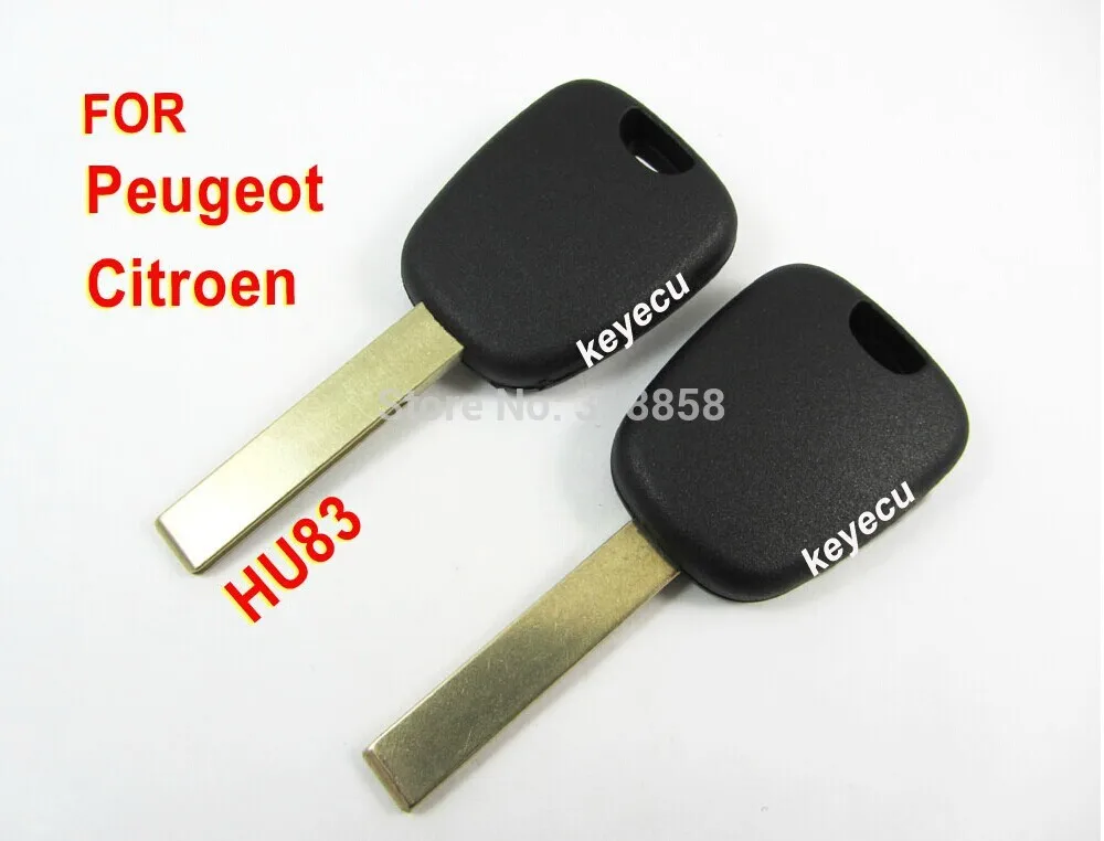 KEYECU Transponder key For Citroen C2 C3 C4 Picasso C5 C6 Berlingo With ...