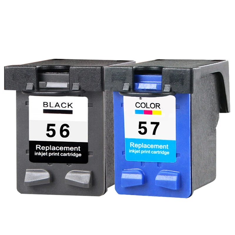 2x Compatible Hp 56 Black And Hp 57 Colour Ink Cartridges For Hp Psc ...
