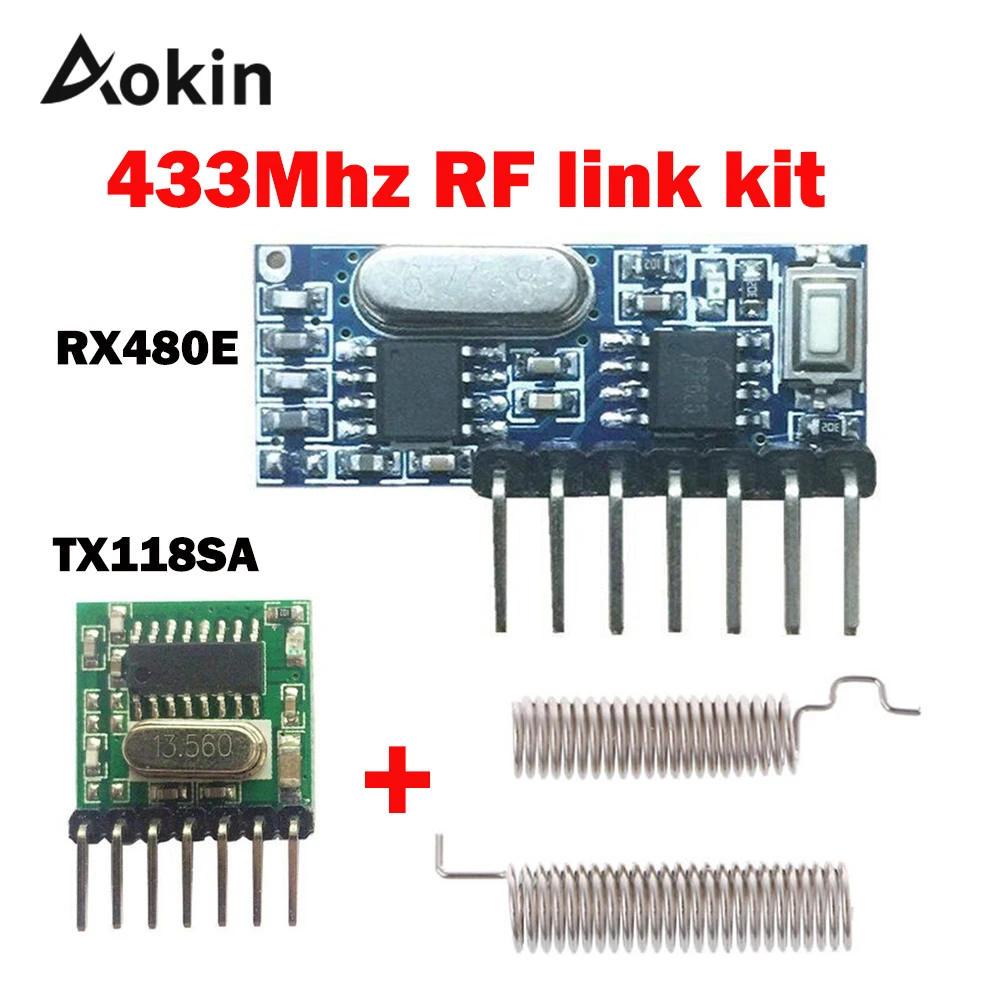 RF module 433 Mhz Wireless Receiver Module RX480E Transmitter Receiver ...