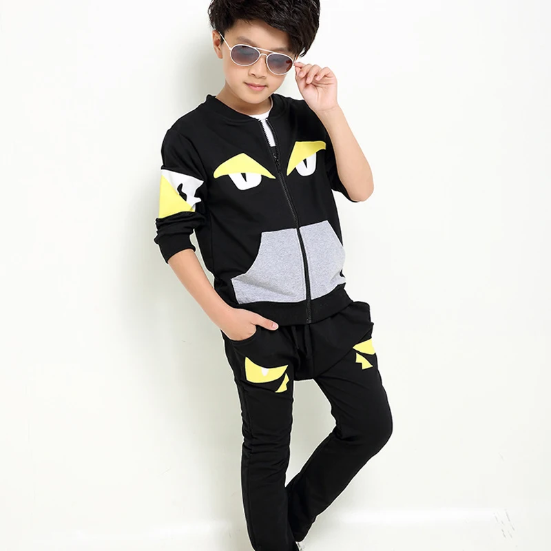 Niños ropa chaqueta set + Pantalones dos piezas de traje de algodón ...