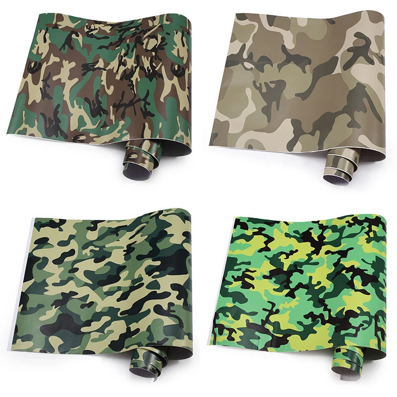 50cm Camouflage Vinyl Pvc Car Sticker Wrap Film Digital Woodland Army ...