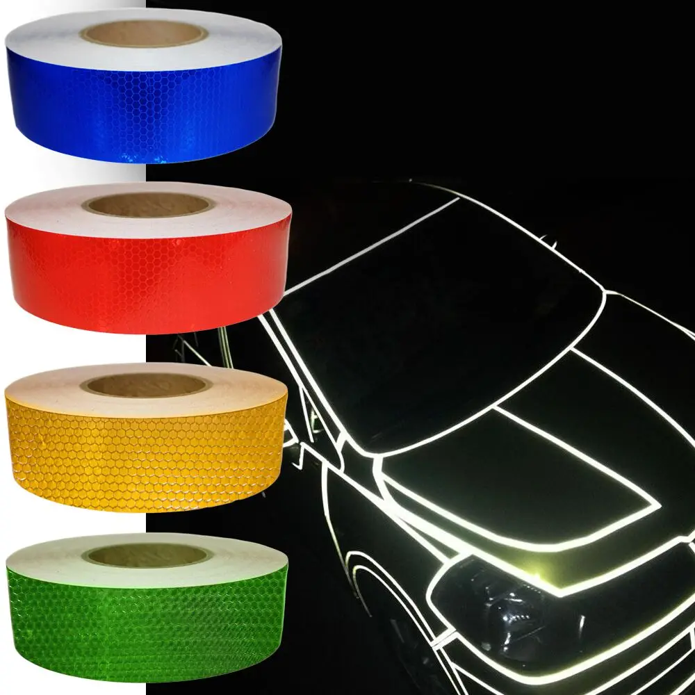 Car Motorcycle Reflective Tape Film Stickers Car Styling Bicycle Safety ...