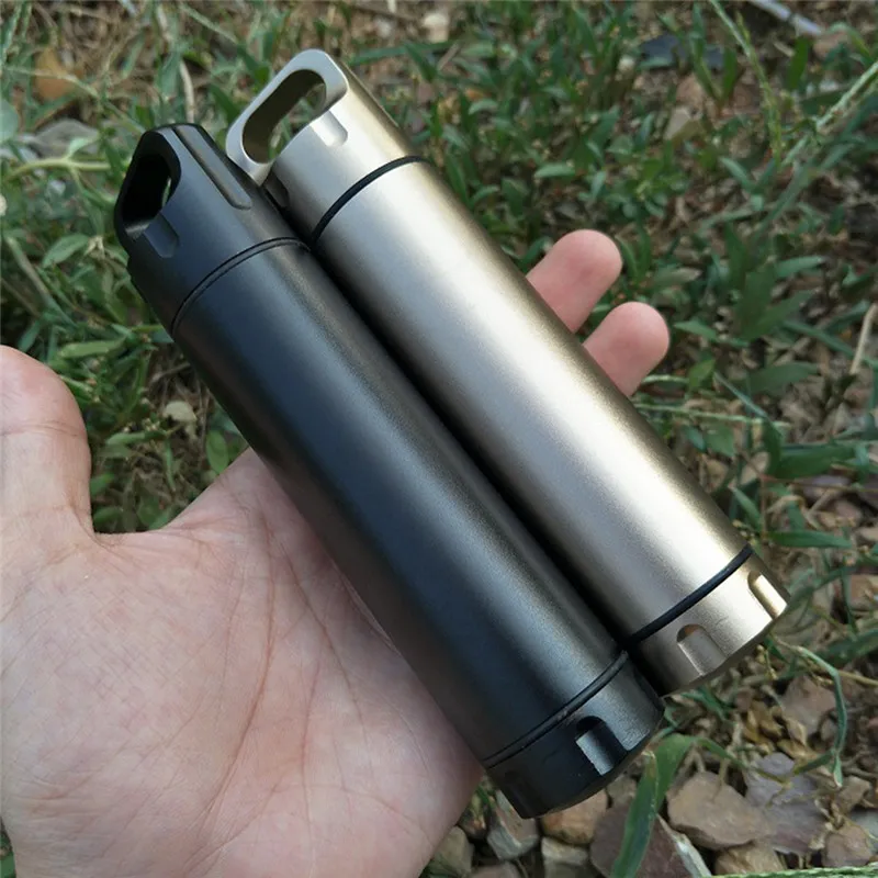 Portable Waterproof Capsule Seal Bottle Stainless Steel Outdoor ...